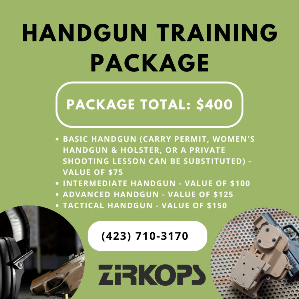 Handgun Training Package - Zirkops Self Defense and Handgun Training